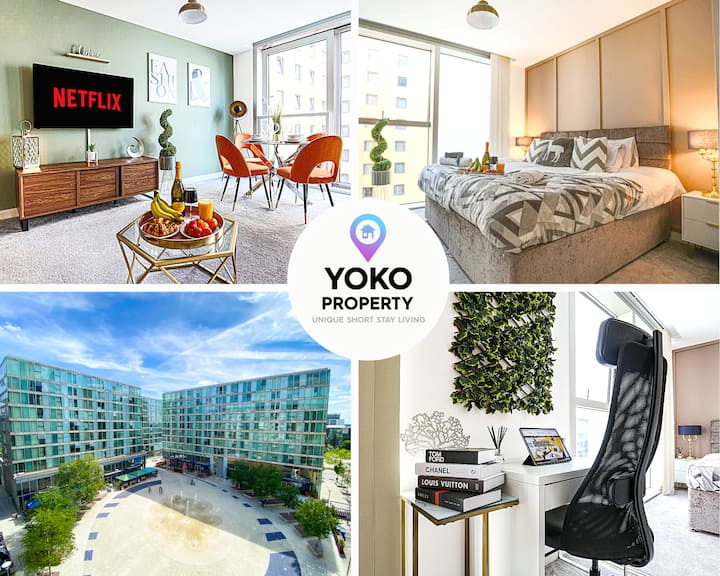 Luxury Central Hub Apartment W/ Parking & Skytv - Milton Keynes
