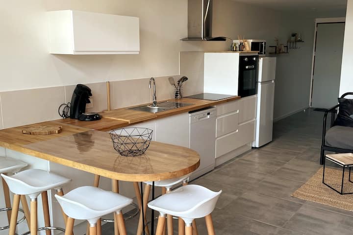 Appartement Climatisé 600 M Plage Et Commerces - Mimizan Plage