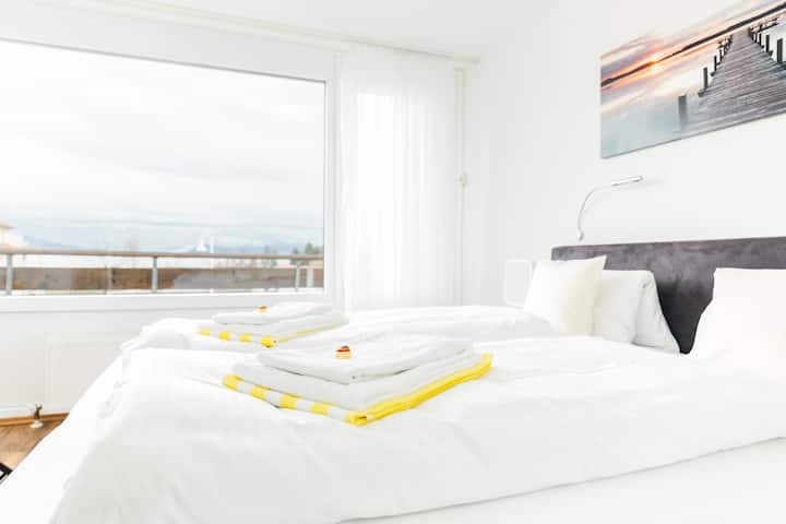 Modernes Apartment Mit Bergblick, Pool Und Sauna - Scheidegg