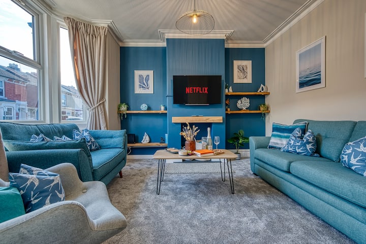 Autumn Discount Stylish & Chic 2br Coastal House - Portsmouth