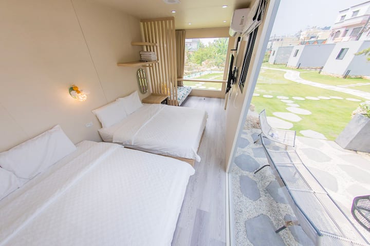 嶼野山隠 四人木屋專屬衛浴在房間外(Line@356aoexy) - 류추 향