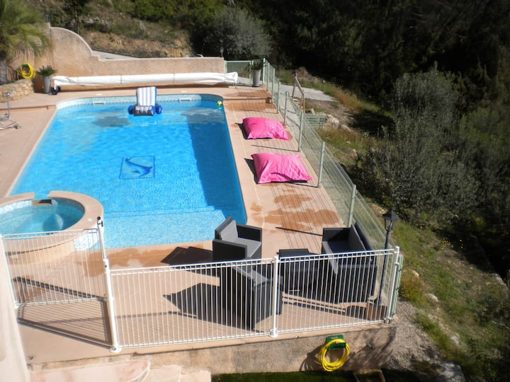 Bas Villa, Clim, Vue, Piscine - Vidauban