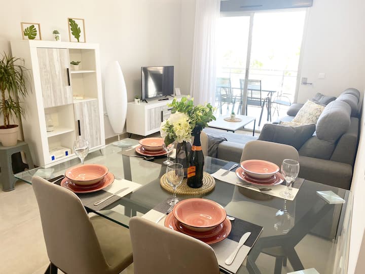 Lovely 2 Bed Apartment Roof Pool - Los Alcázares