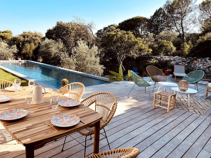 Villa Bohème Dans La Garrigue Proche D'uzes - Nîmes