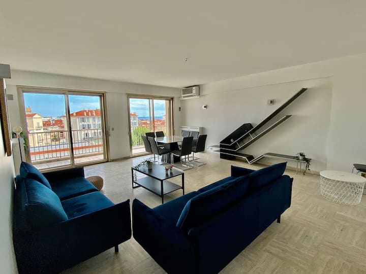 Central -300m Palais- Seaview-a/c-wifi-spacieux - Cannes