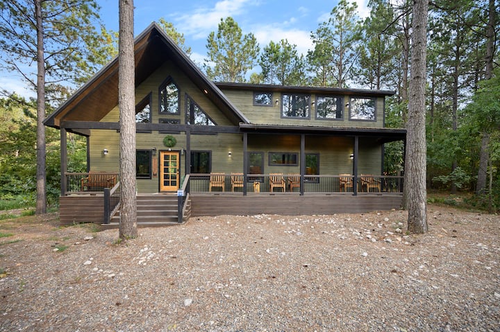 Cloudpine Familycabin/arcade/fire Pit/bunkroom Fun - Broken Bow, OK