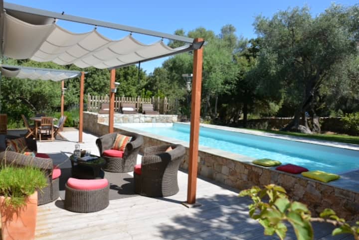 Villa-piscine -15 Mins Calvi-4 Chambres - Asco