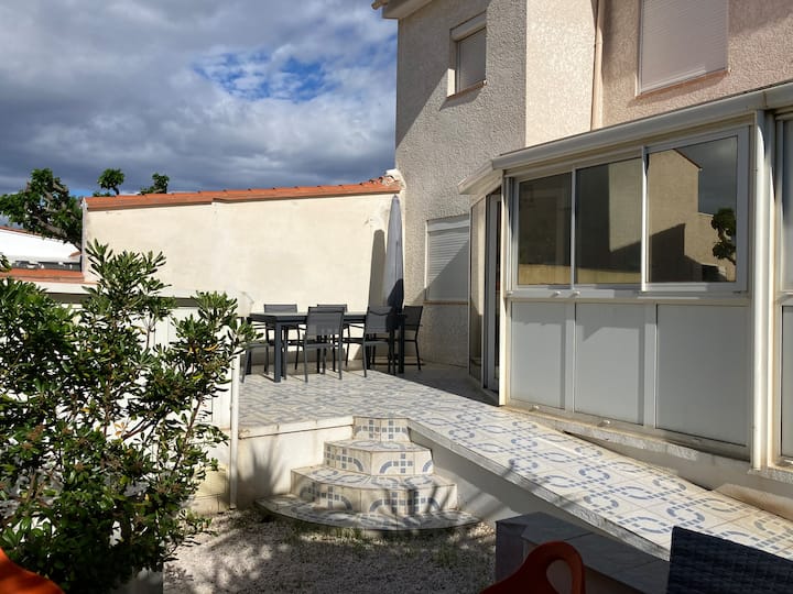 Villa Méditerranéenne à La Plage - Le Barcarès