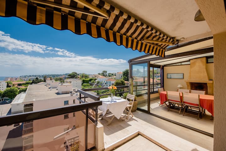 2p-vue Dégagée-terrasse-loggia-parking - Antibes