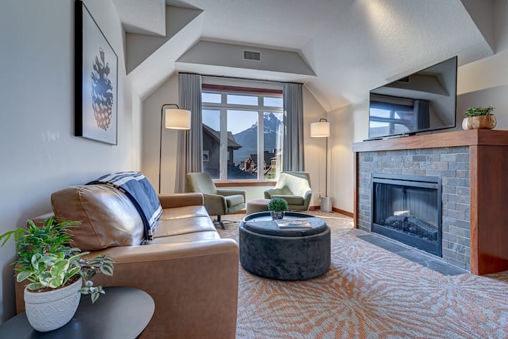 Stunning Mountain View Penthouse | Hot Tubs & Pool - Canmore