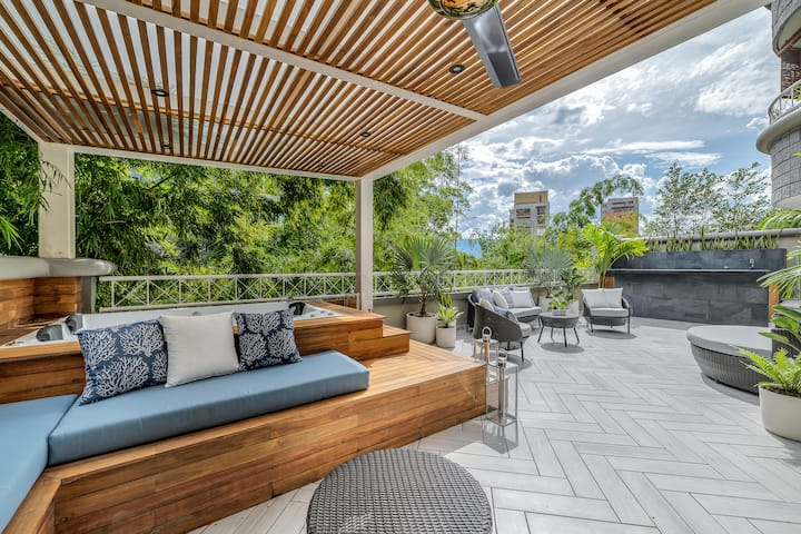 Luxury•3bed/3bath•pool+jacuzzi+terrace+provenza - コロンビー メデジン