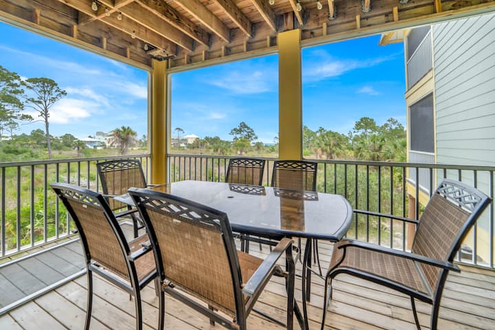 Gulf-view Condo W/ Private Balcony & Pool | Beach - Cape San Blas, FL