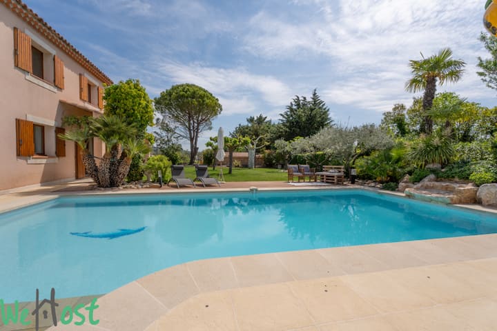 Jolie Villa Provençale Climatisé Piscine - Éguilles
