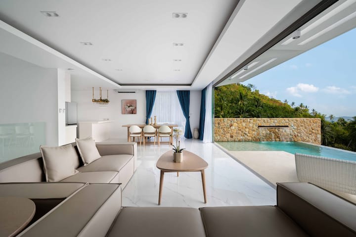 Hot Deal - Sea View Bliss 2+1br Poolvilla - Ko Samui, Island