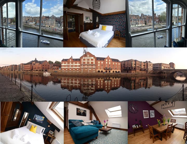 Loveyork | Penthouse Riverside Apt | Free Parking - York