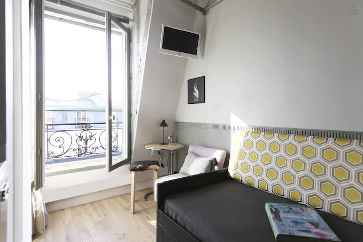 Petite Chambre Cosy Mini Studio Centre Opéra 9e - Paris