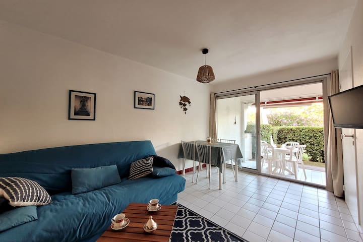 Grand Studio 5min Plage: Clim, Jardin, Parking - La Grande-Motte