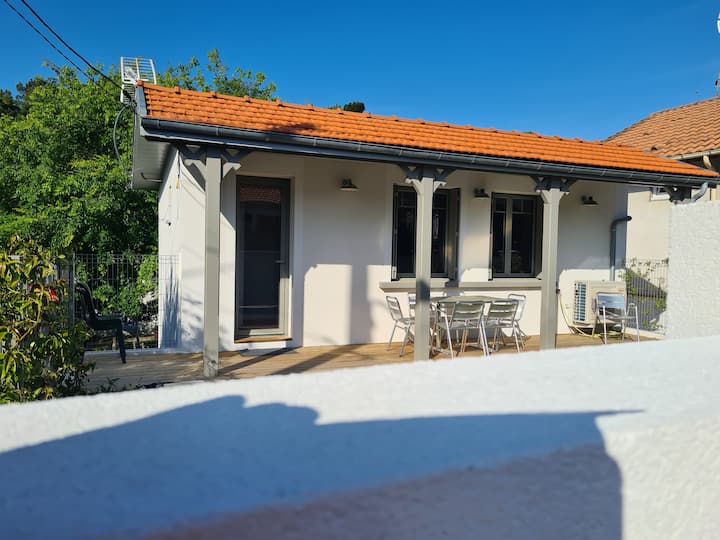 Arcachonnaise Avec Jardin + Parking Gratuit - Cap Ferret