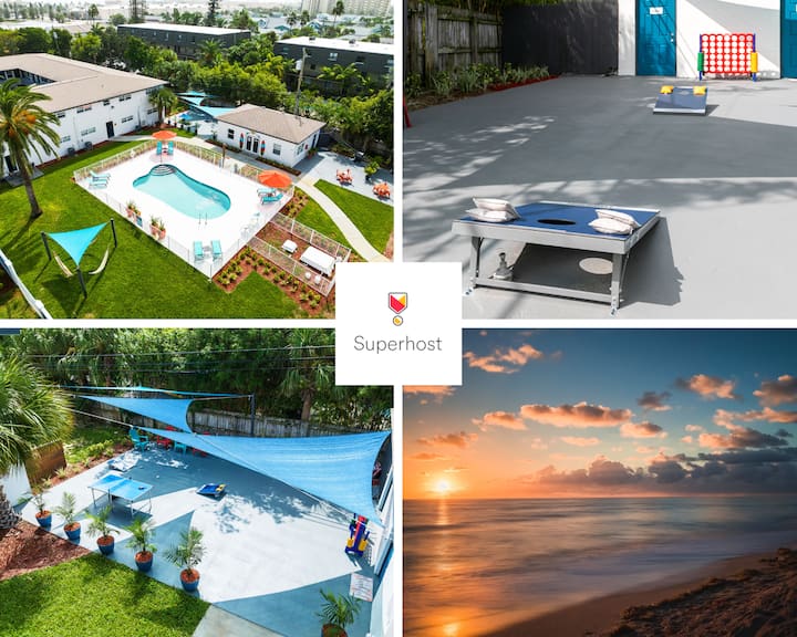 Family And Pet Friendly ~ Pool, Gym, Games - Satellite Beach, FL