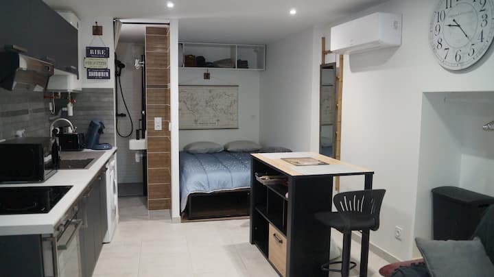 Studio Climatisé Neuf 25 M2. - Bren