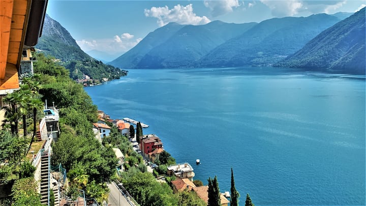 Lake-view Family Apt. With Balcony & Fireplace - Lugano