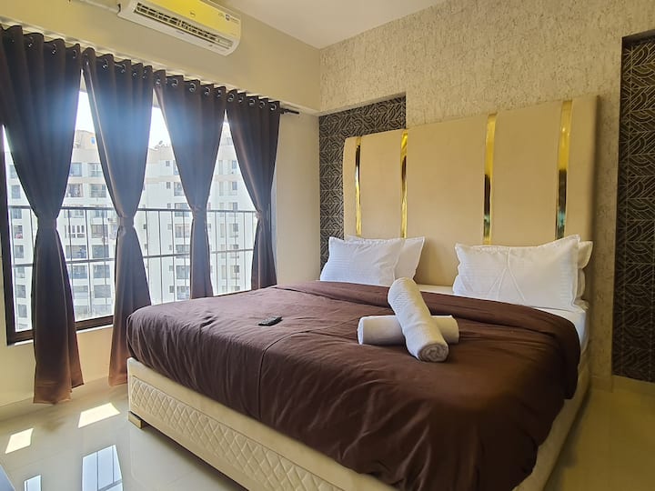Classy 3bhk 15 Min Sea To City View King Bed Wifi - 孟買