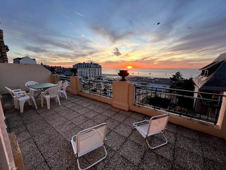 Appartement T3 De Charme Avec Terrasse Face Mer - Houlgate
