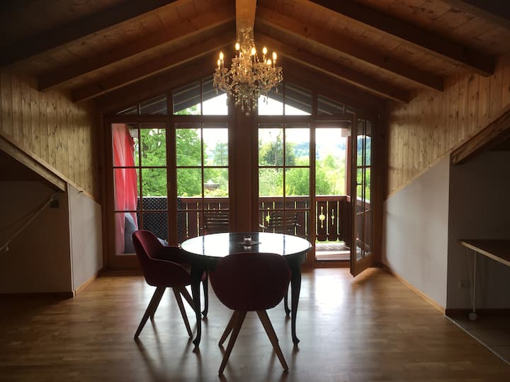Lounge Wohnung Nähe A8 Mit Blick Auf Die Alpen - Valley