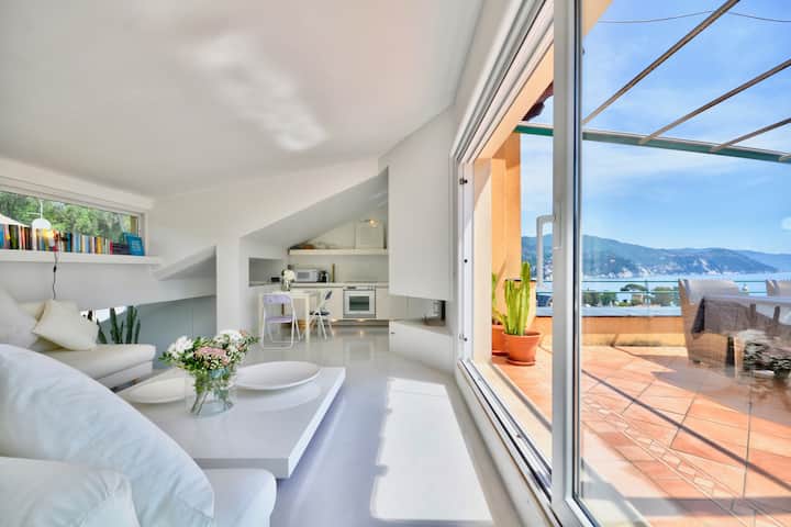 Penthouse Marina-seaview Jacuzzi And Terrace - Santa Margherita Ligure
