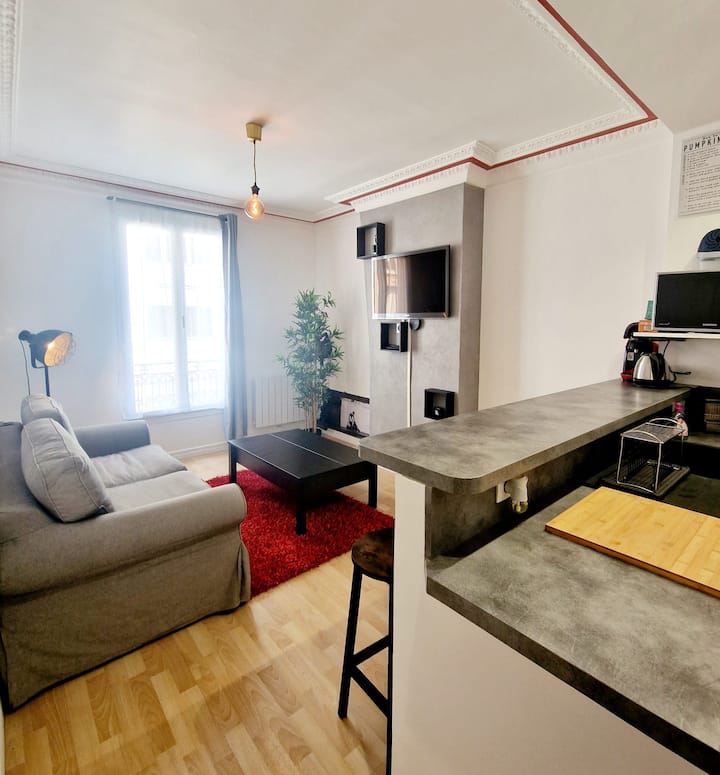 Bel Appartement Entier, Wi-fi,5min à Pied Du Métro - Levallois-Perret