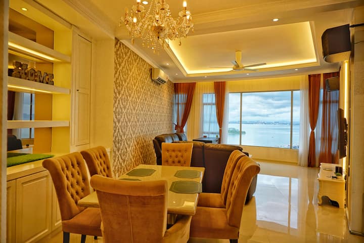 Luxury 180° Seaview | 7pax | Queensbay 槟城 中文房东 - Gelugor