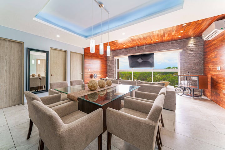 Modern Condo 3br + Pool + Ps5+ Free Shuttle - Cancún