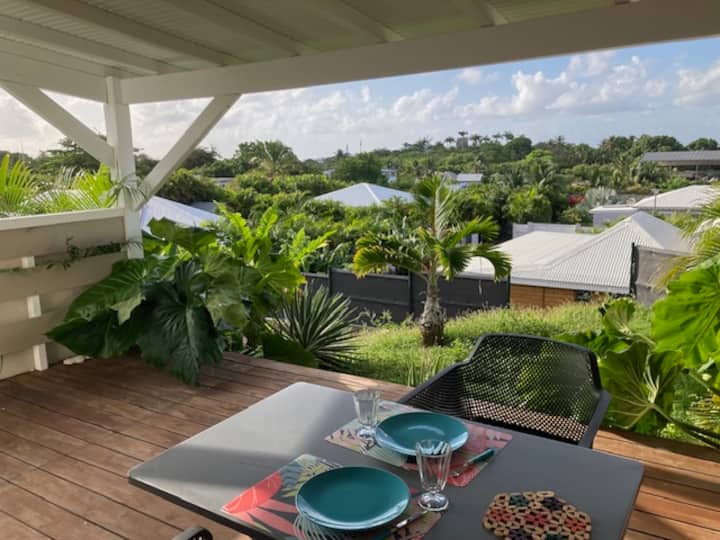 Apt 2 Pièces Terrasse Jardin Vue Dégagée - Saint-François