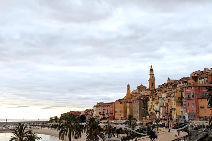 Magnifique  Appartement Avec Vue Sur La Mer - Plage Hawaii - Menton