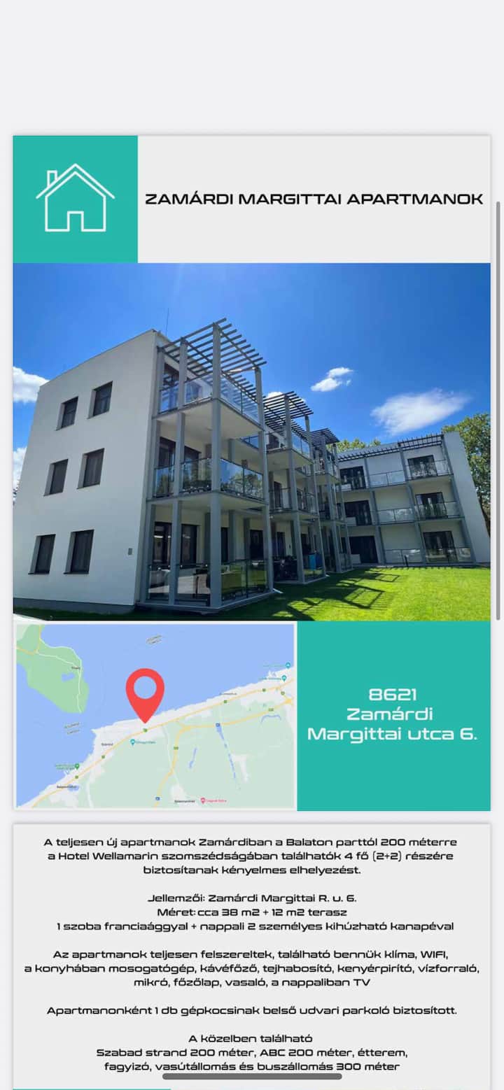 Margittai Apartments Zamardi - Tihany