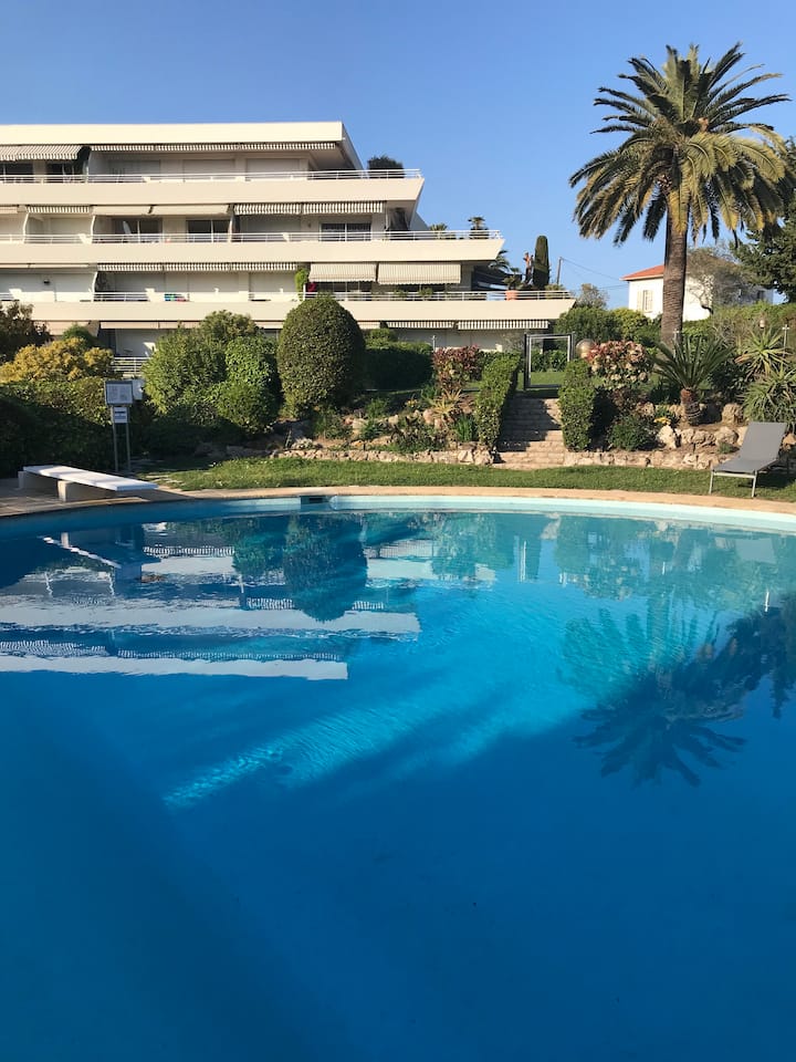 Beau 2/3 Pièces 4 Couchages Jardin Piscine Plage - Cannes