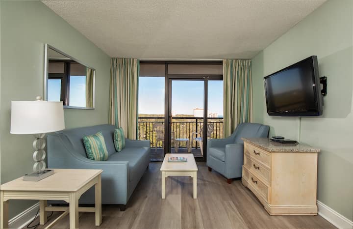 Grande Shores - Side Ocean View Condo 2 Queens - Myrtle Beach, SC
