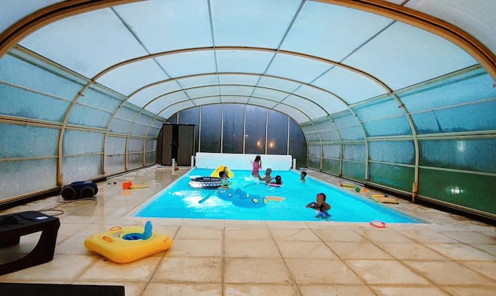 Villa 10pers Piscine Couverte Chauffée Tte L’année - Normandía