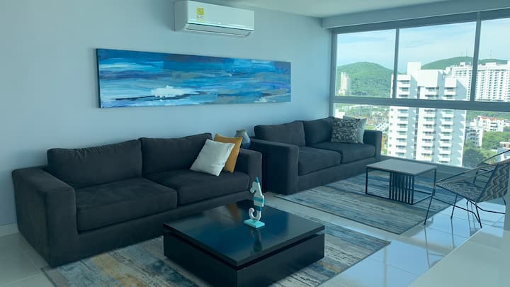 Increíble Penthouse Azul17b Súperdescuento Semanal - 聖塔馬它
