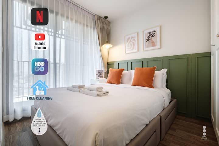 2br@33rd Fl. W/sky-pool+sunbath&boxing -1m Bts&mrt - Thailand