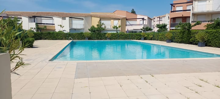 Rez De Jardin Accès Direct Plage - Agde
