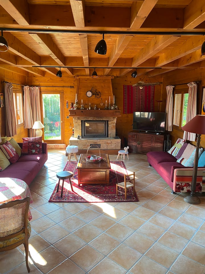 Grand Chalet Avec Piscine, Terrasses, Vue Montagne - Haute-Savoie
