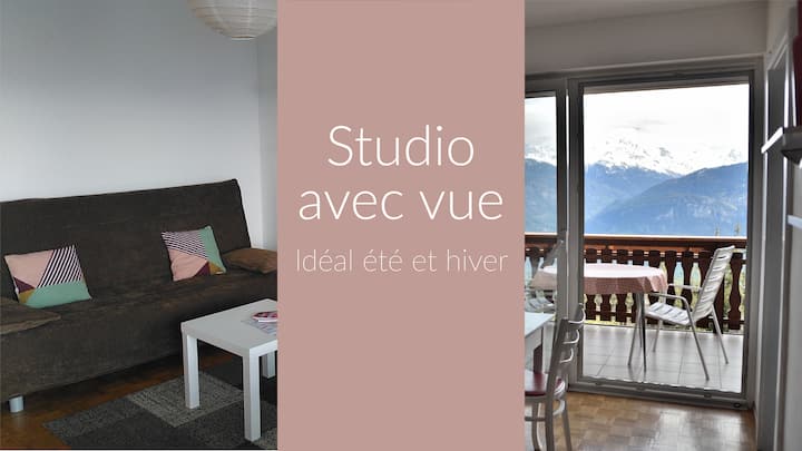 Studio Avec Magnifique Vue - Proche Du Centre - Sierre