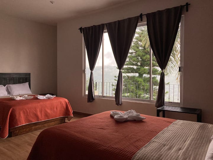 Céntrica Habitación 2 Camas Queen - Gran Nehtolli - Querétaro