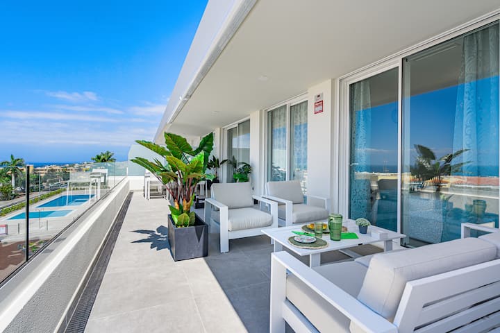 Luxury Apartment. Heated Pool. Ac. Ocean View! - Costa Adeje