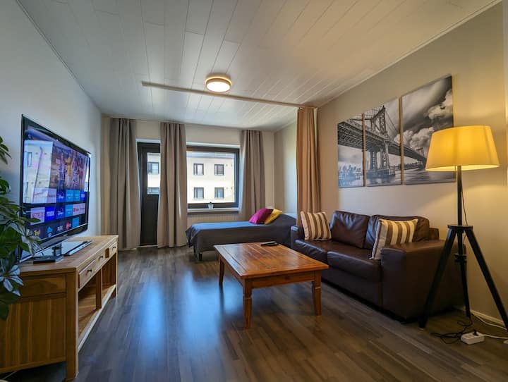 Wonderful Big City Center Apartment With Carpark - Rauma