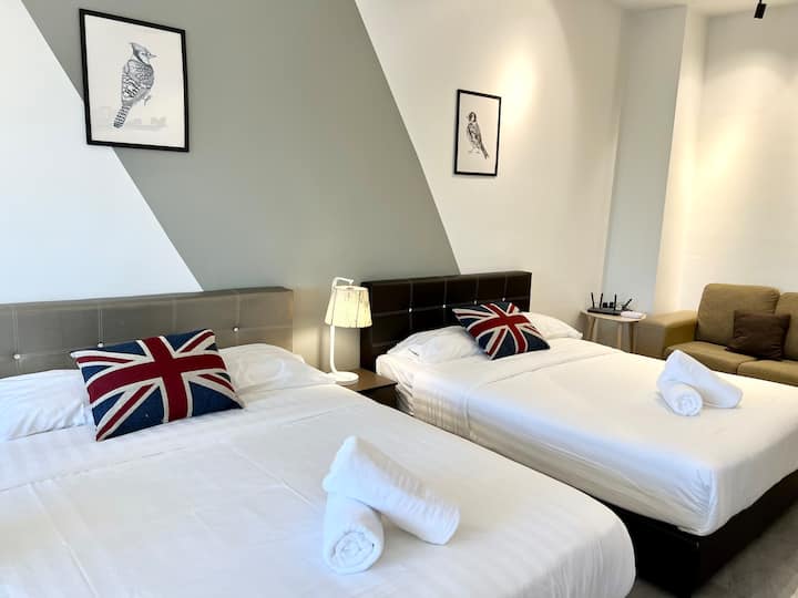 Melaka Town Studio @City-view/4pax/bathun/wi-fi/tv - Malacca