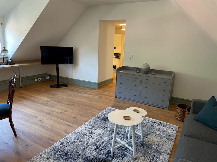 Palmbräu Appartements: Küche/zentrum/wohnbereich - Heidelberg