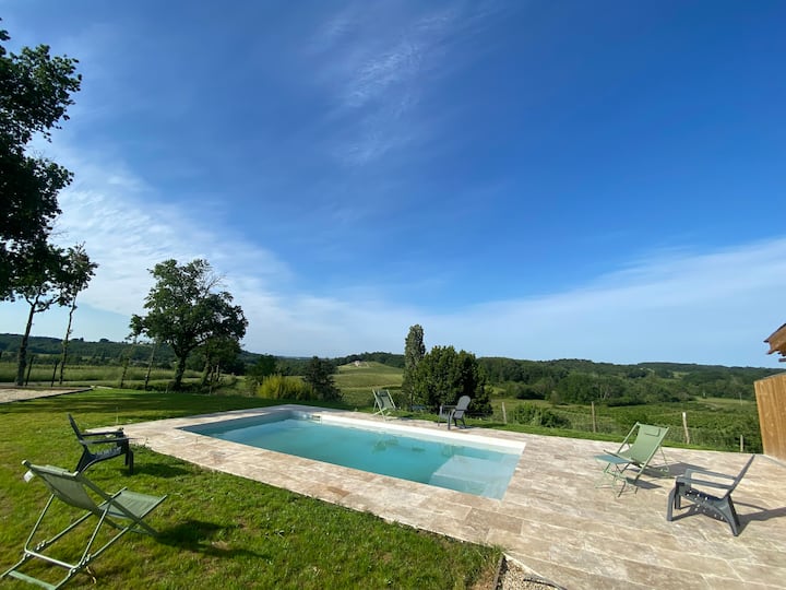 "Chai Nous" Maison Rénovée Sur Un Domaine Viticole - Castillon-la-Bataille