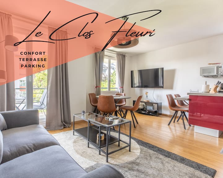 *Le Clos Fleuri* Terrasse & Garage - Clermont-Ferrand